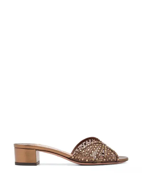 AQUAZZURA Crystal Lover Sandals