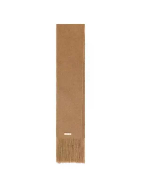 Jacquemus The Nuvola Fringed Scarf - Brown