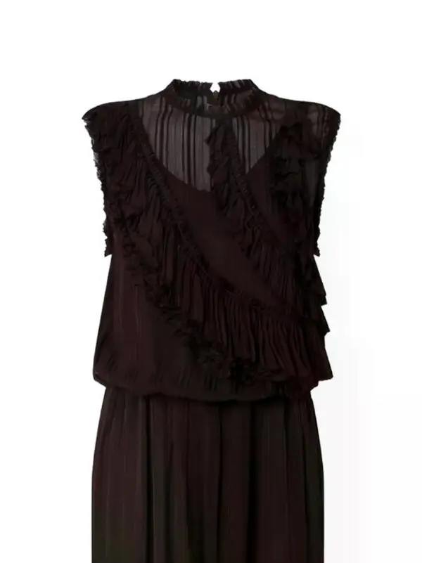 Pinko Ruffled Pleated Jumpsuit