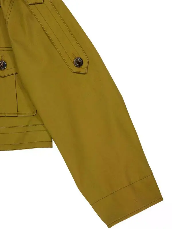 Zimmermann Luna Drill Cropped Cargo Jacket