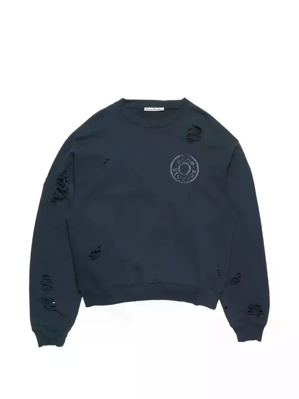 Acne Studios Distressed Logo Sweatshirt