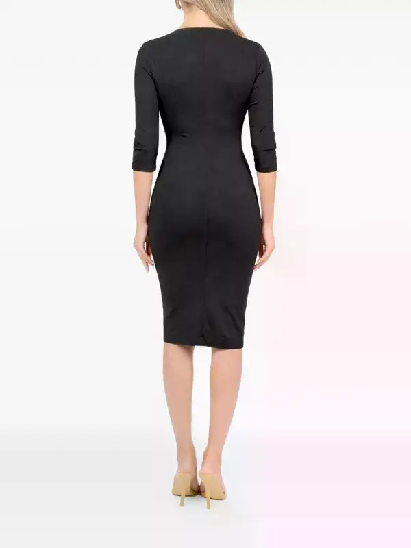 ROSERRY Zip-fastening Midi Dress - Black