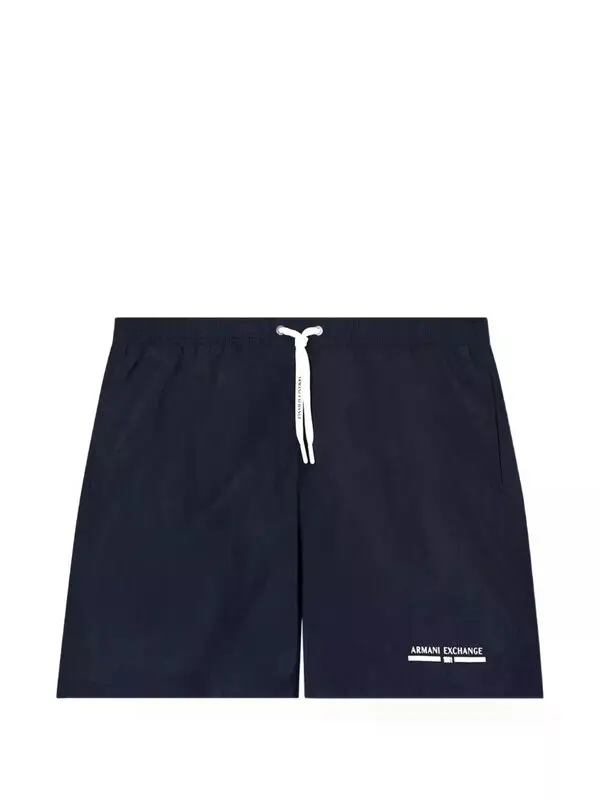 Armani Exchange Drawstring Swim Shorts - Blue