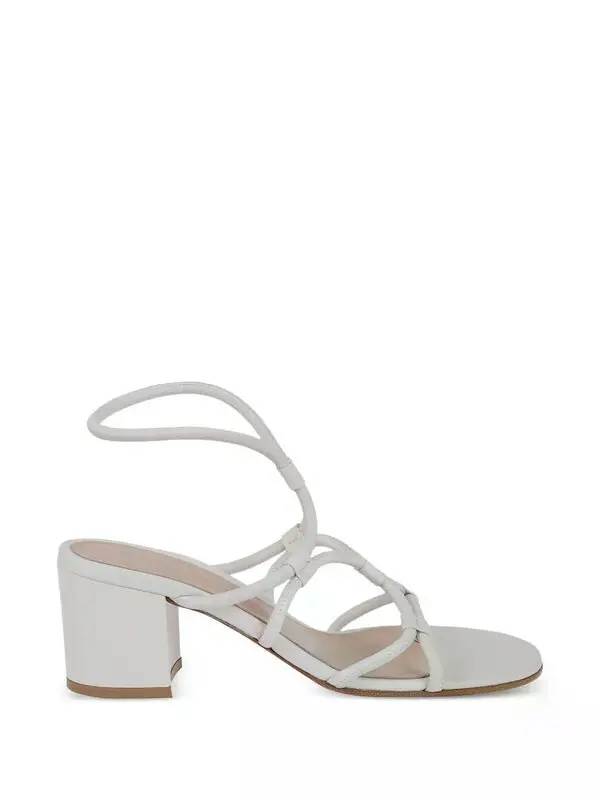 GIANVITO ROSSI Cage Strappy Sandals - White