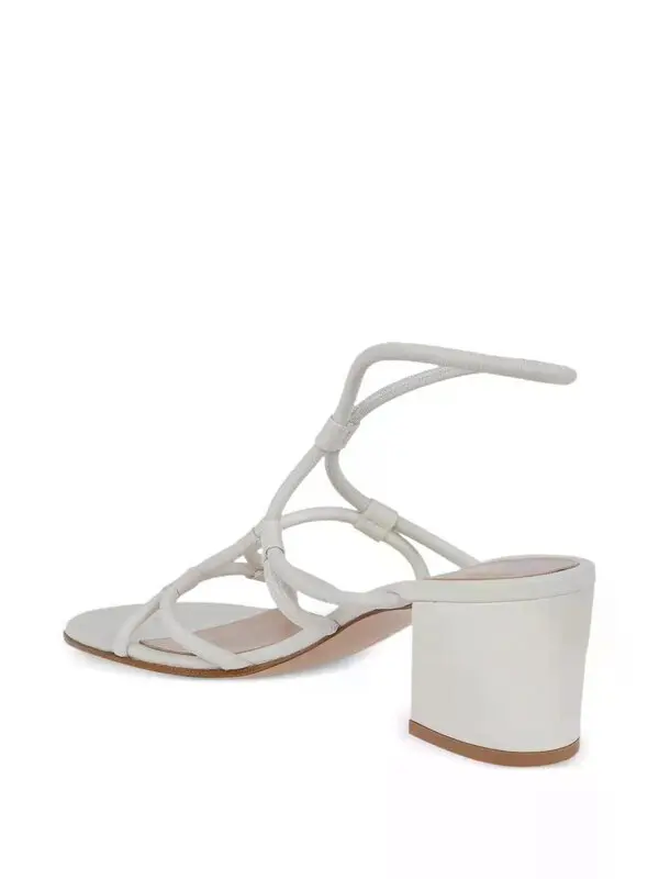 GIANVITO ROSSI Cage Strappy Sandals - White