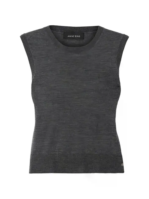 ANINE BING Sleeveless Top - Grey