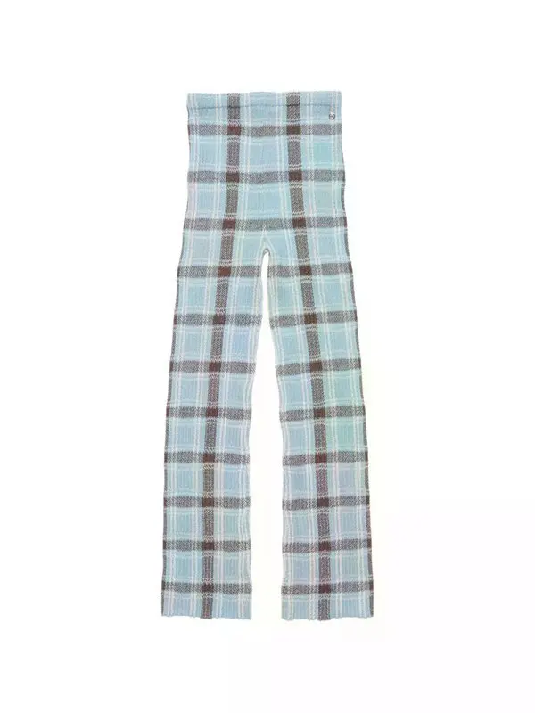 Acne Studios Checked Trousers - Blue