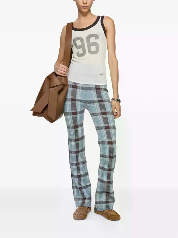 Acne Studios Checked Trousers - Blue