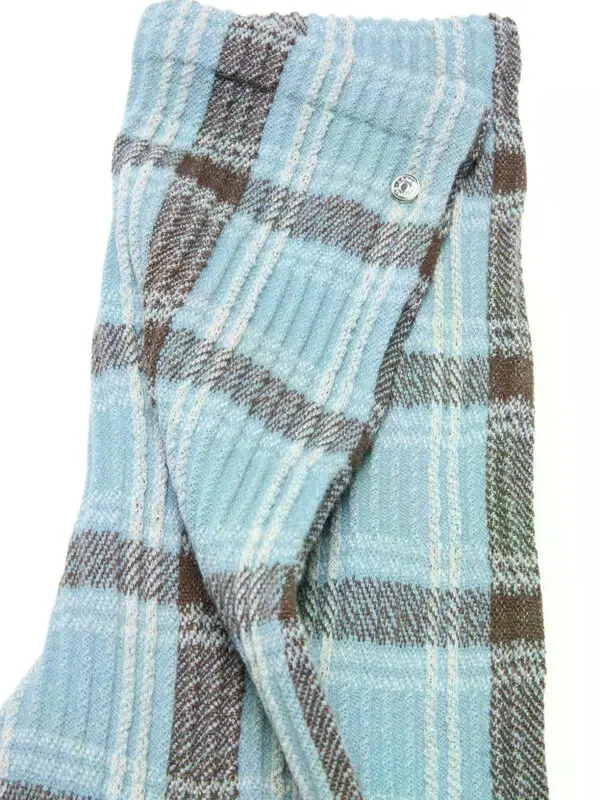 Acne Studios Checked Trousers - Blue