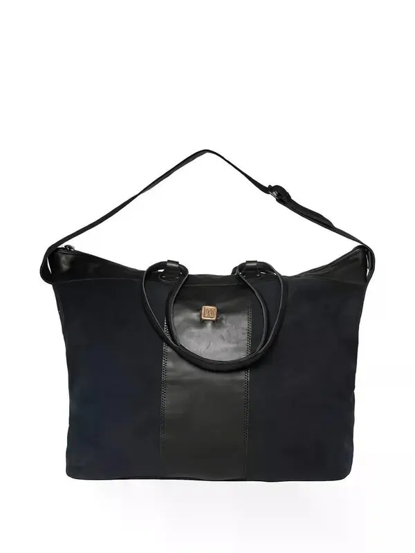 HANNES ROETHER Leather-paneled Messenger Bag