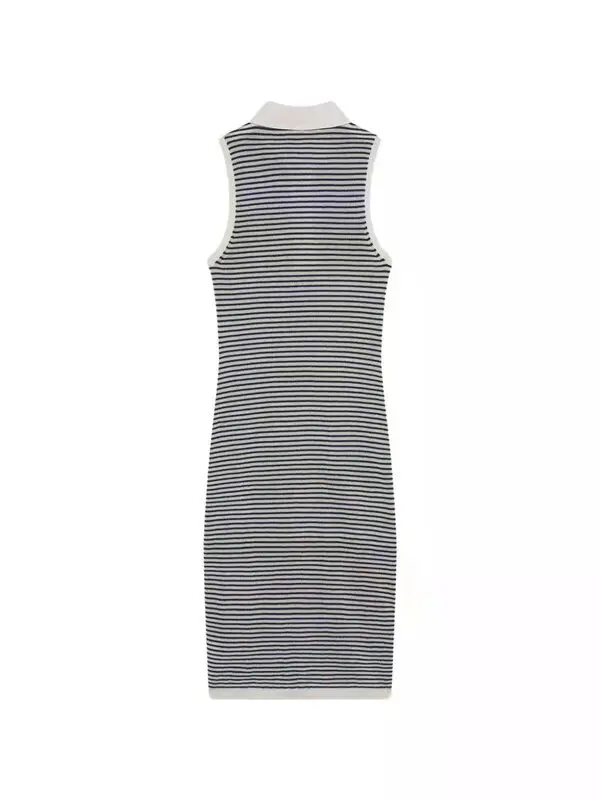 FRAME Stripe-pattern Midi Dress