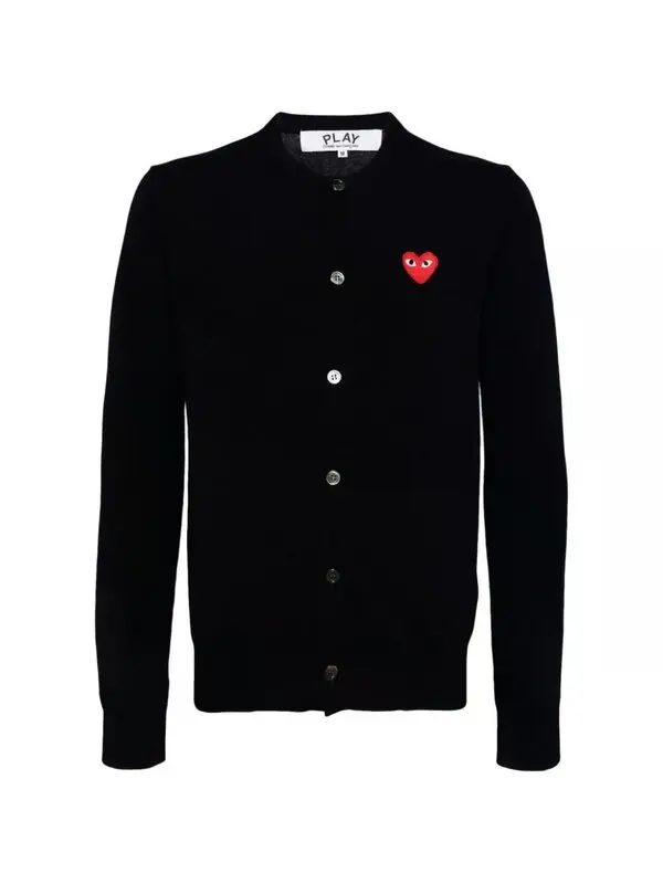 Comme Des Garçons Heart Logo Cardigan
