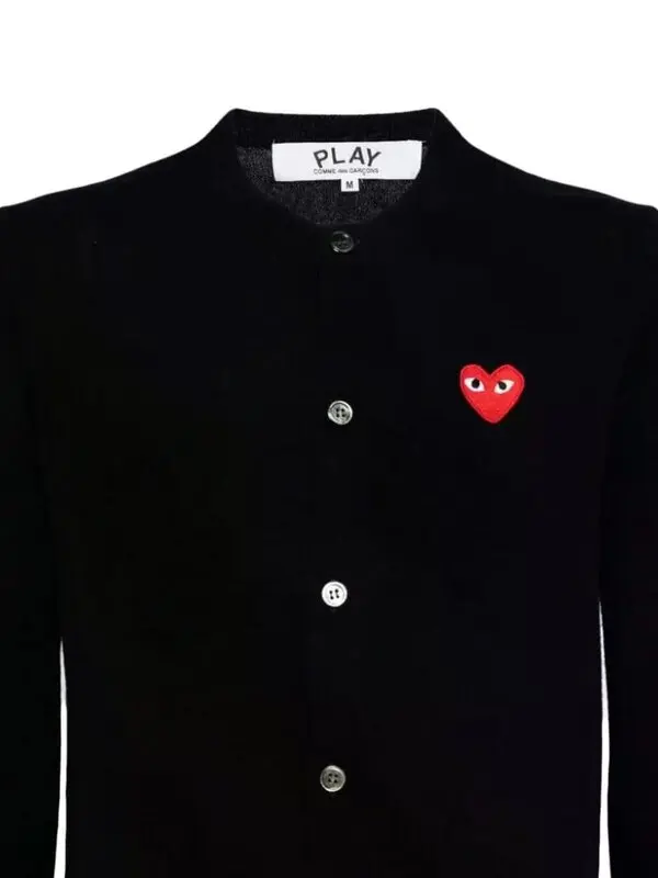 Comme Des Garçons Heart Logo Cardigan