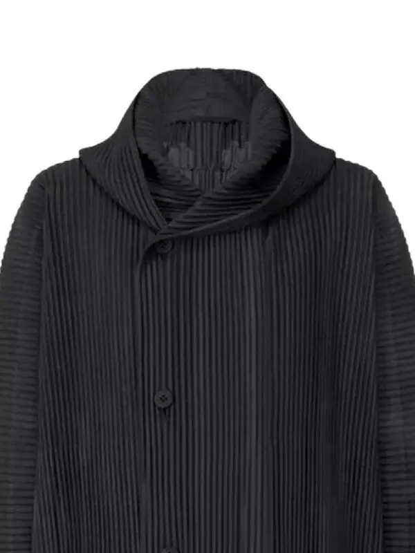Issey Miyake Pleated Button Coat