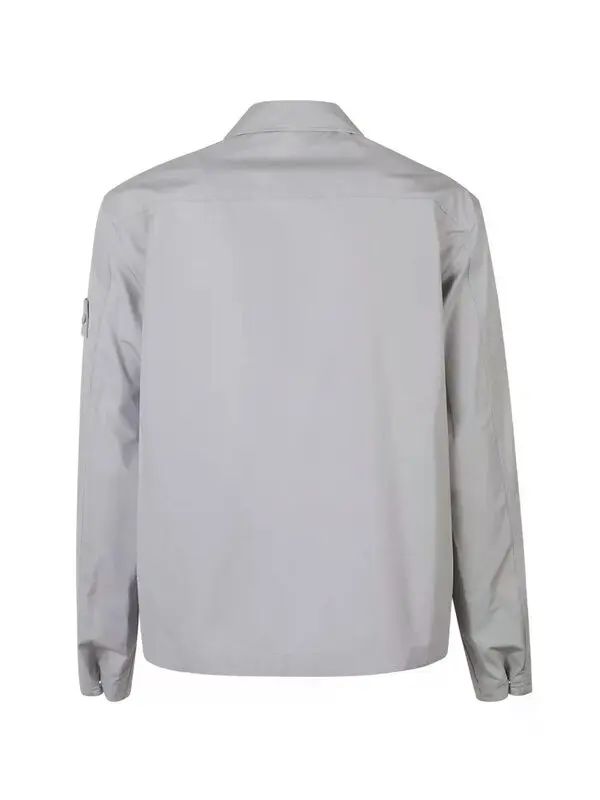 Stone Island Logo-patch Overshirt - Purple