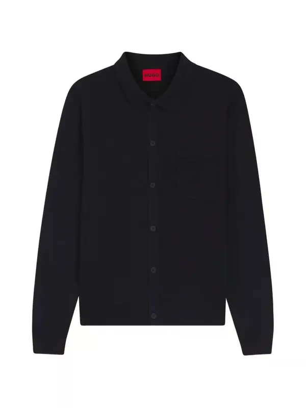 Hugo Front-pocket Cardigan - Blue