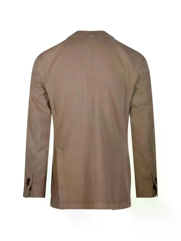 SANTANIELLO Notched-lapel Blazer - Brown