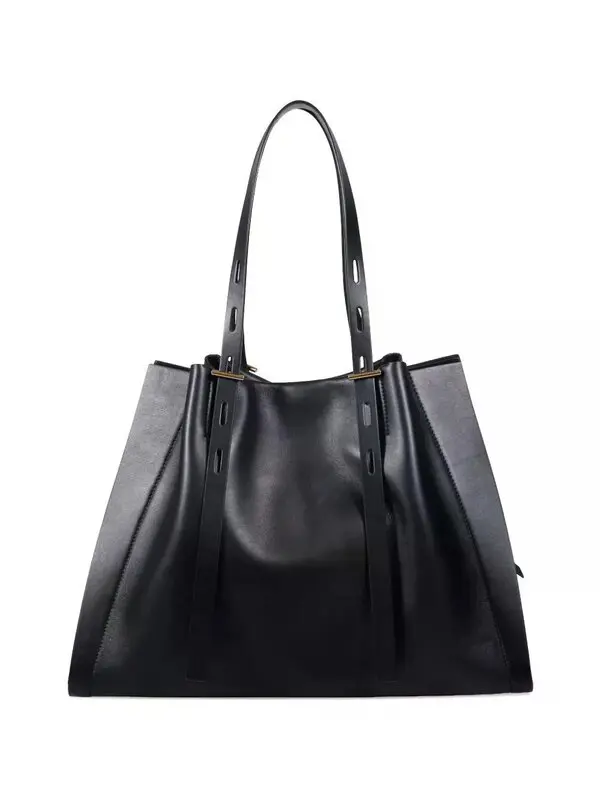 MINOBOSSI Paulina Leather Shoulder Bag - Black