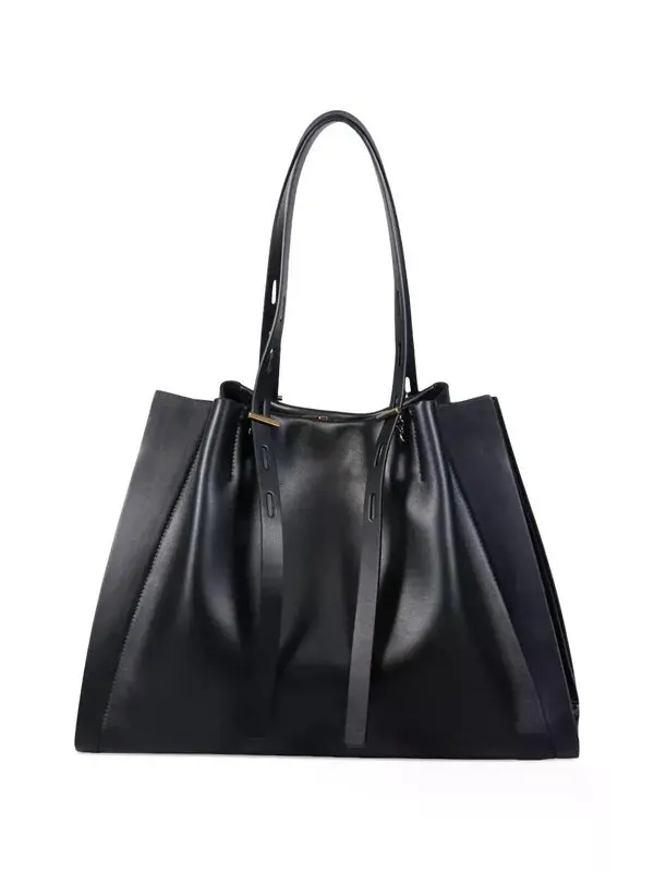 MINOBOSSI Paulina Leather Shoulder Bag - Black