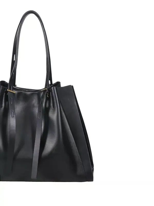 MINOBOSSI Paulina Leather Shoulder Bag - Black