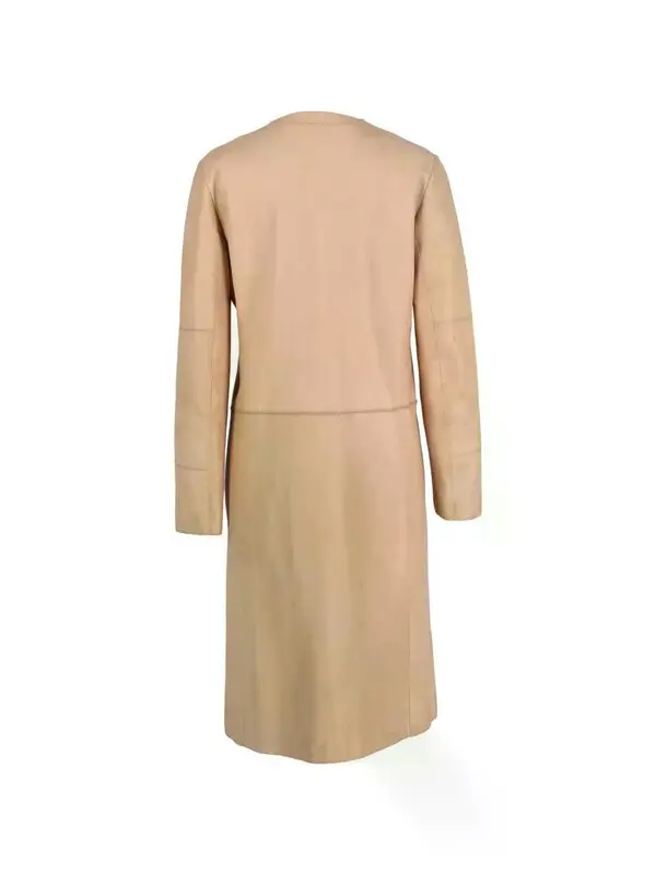 HETTABRETZ Leather Long Coat