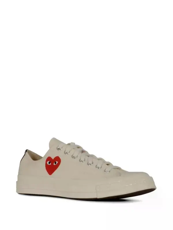 Play Comme Des Garcon X Converse Heart Chuck 70 Sneakers