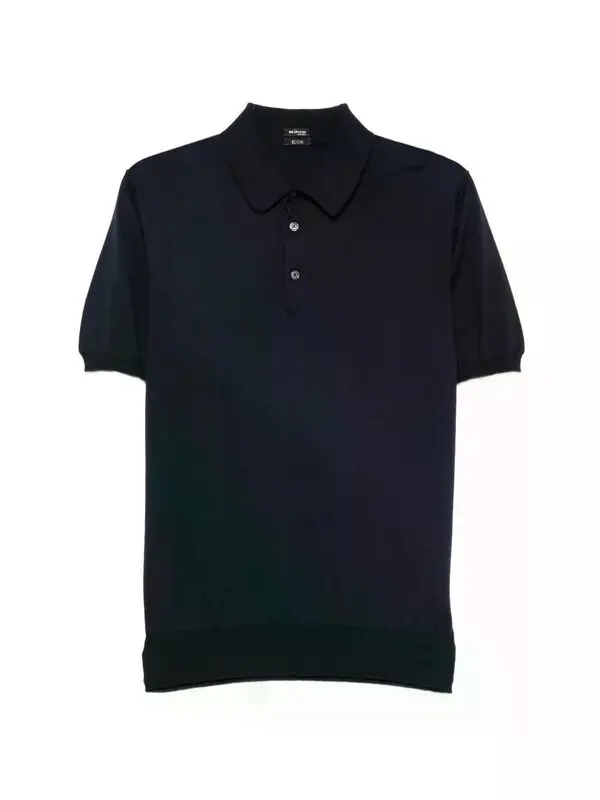 Kiton Buttoned Polo Shirt - Blue