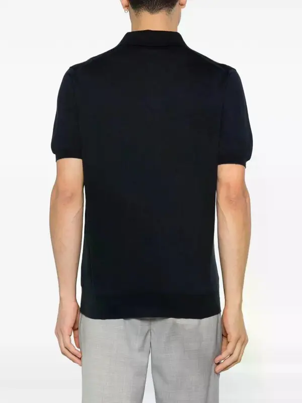 Kiton Buttoned Polo Shirt - Blue