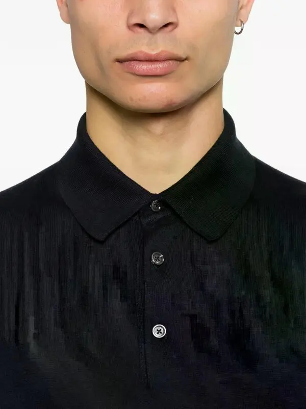 Kiton Buttoned Polo Shirt - Blue