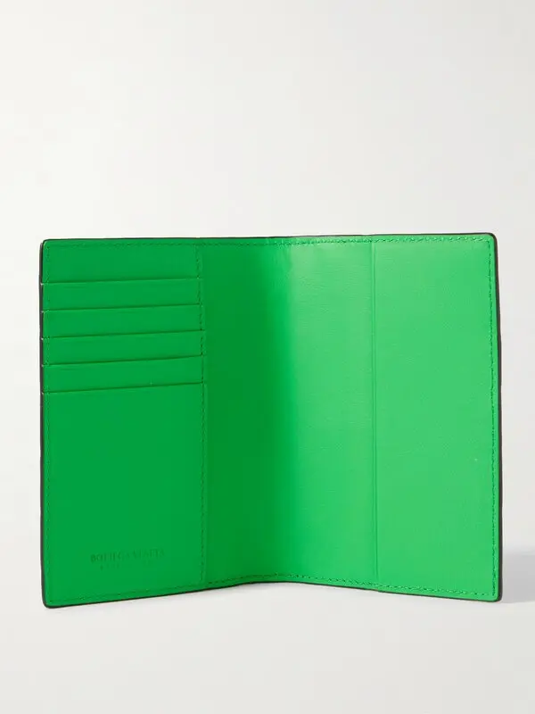 Bottega Veneta Intrecciato Leather Passport Case