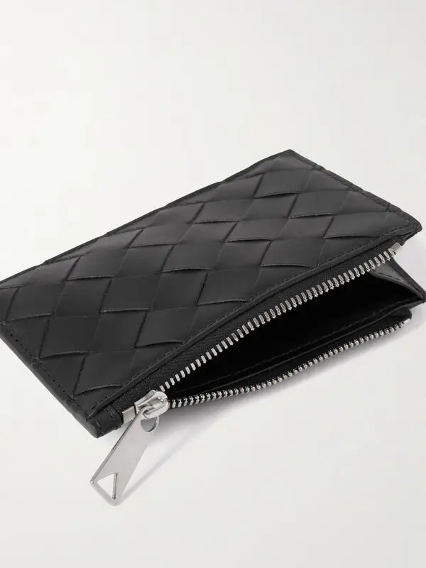Bottega Veneta Intrecciato Leather Zipped Cardholder