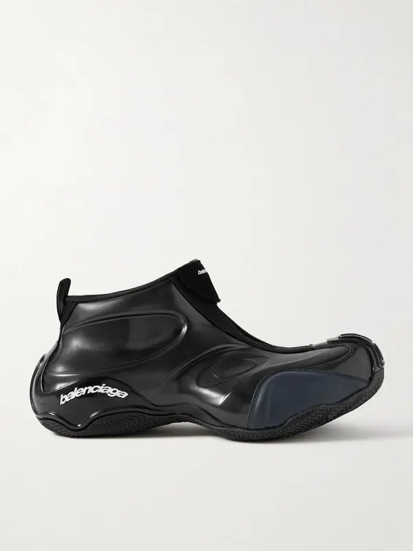 Balenciaga Basketball Neoprene-trimmed Rubber Sneakers