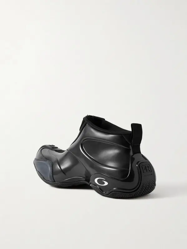 Balenciaga Basketball Neoprene-trimmed Rubber Sneakers
