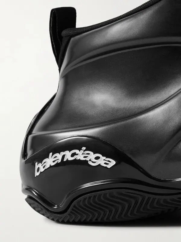 Balenciaga Basketball Neoprene-trimmed Rubber Sneakers