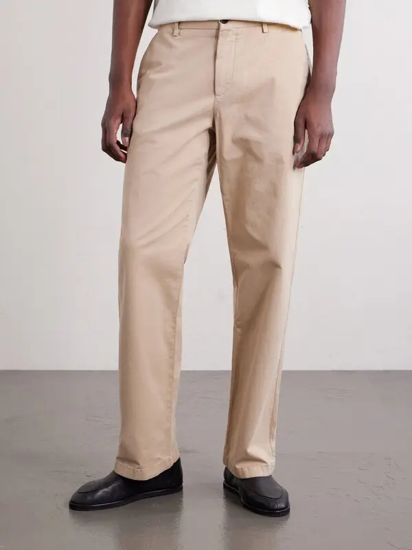 Mr P. Straight-leg Organic Cotton-blend Chinos