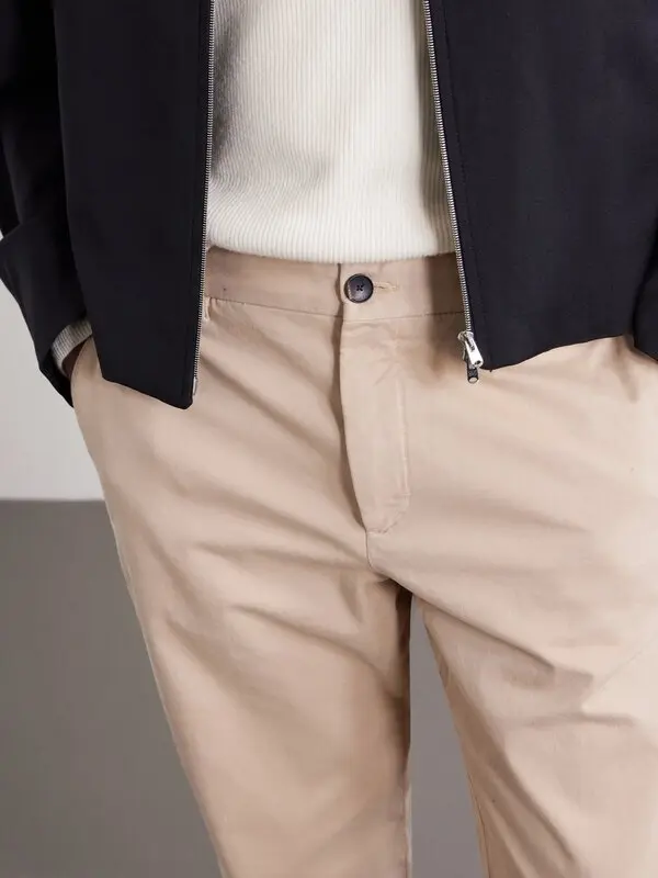 Mr P. Straight-leg Organic Cotton-blend Chinos
