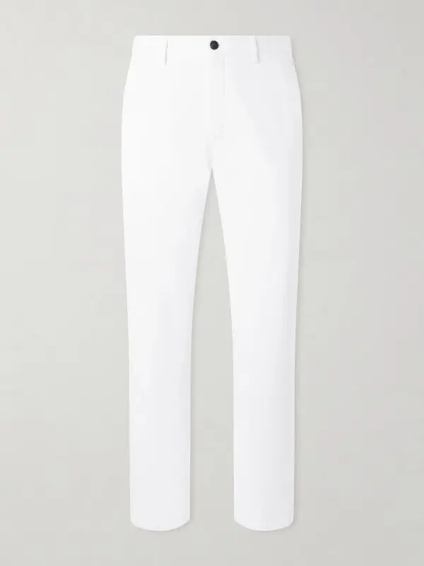 Mr P. Straight-leg Organic Cotton-blend Chinos - White