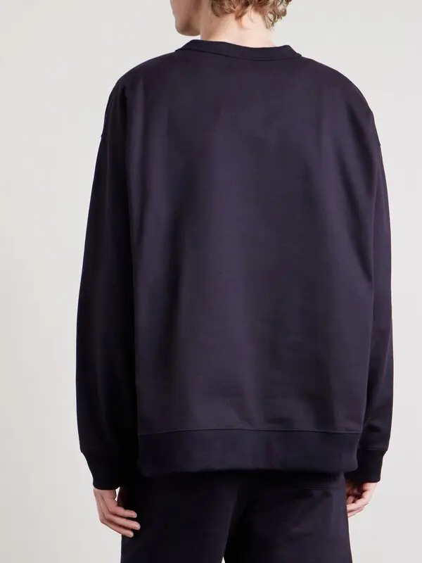 Dries Van Noten Cotton-jersey Sweatshirt - Blue