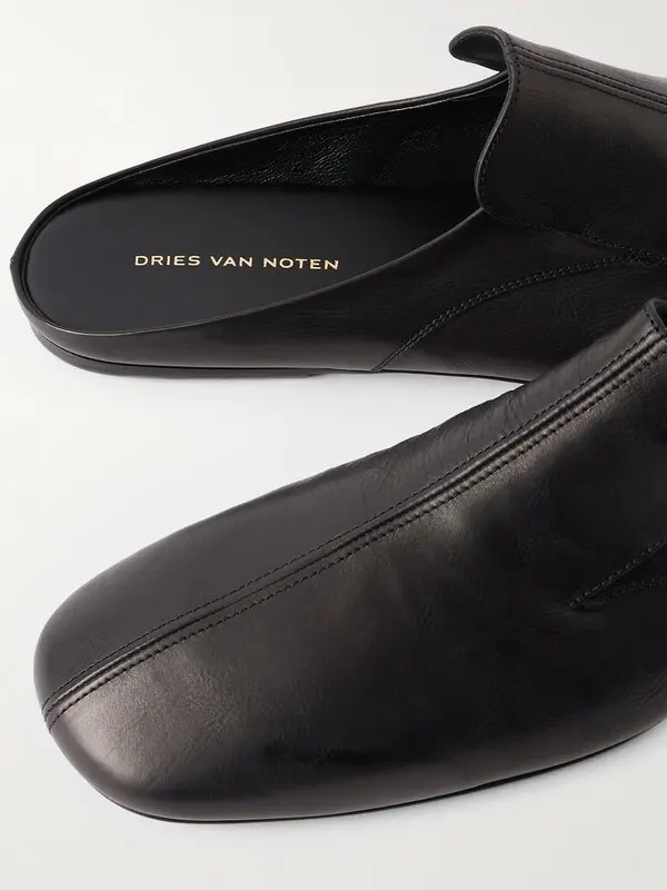 Dries Van Noten Leather Slides