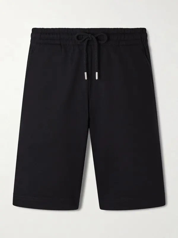 Dries Van Noten Straight-leg Cotton-jersey Drawstring Shorts