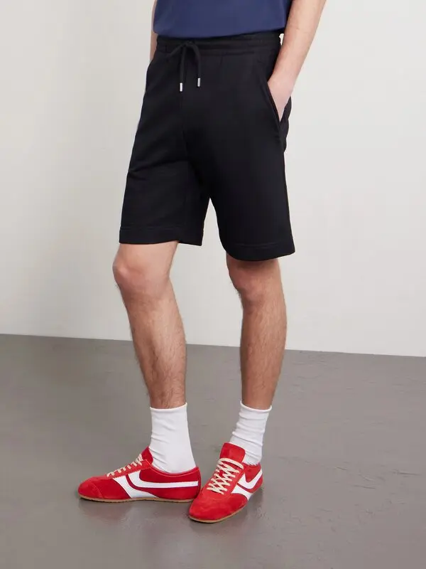 Dries Van Noten Straight-leg Cotton-jersey Drawstring Shorts