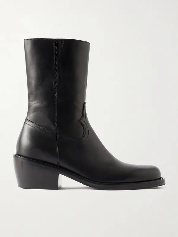 Dries Van Noten Leather Boots