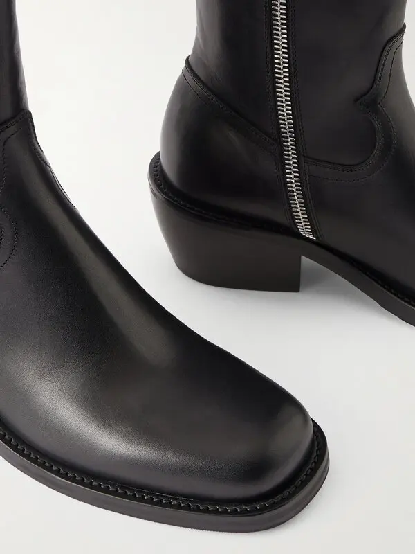 Dries Van Noten Leather Boots