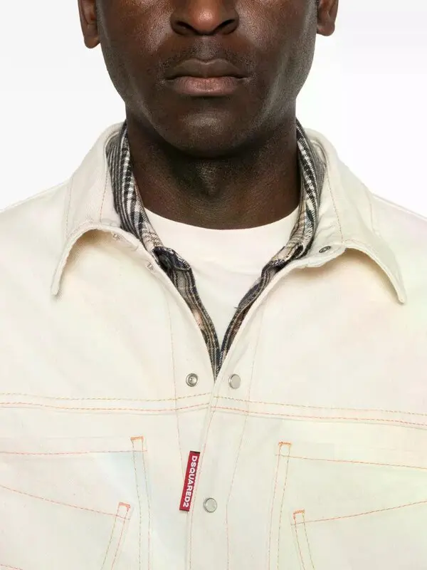 Dsquared2 Pockets Topstitch Shirt