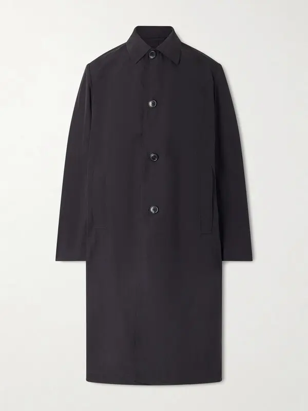 Dries Van Noten Shell Trench Coat - Black