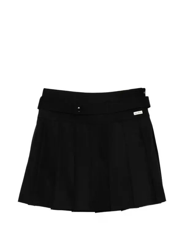 KIMHEKIM Belted Pleated Mini Short