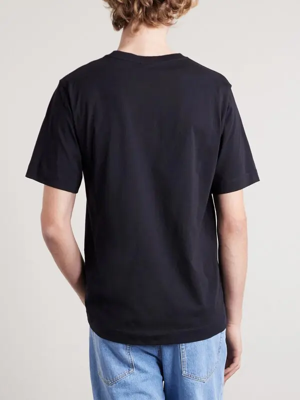 Dries Van Noten Cotton-jersey T-shirt - Black