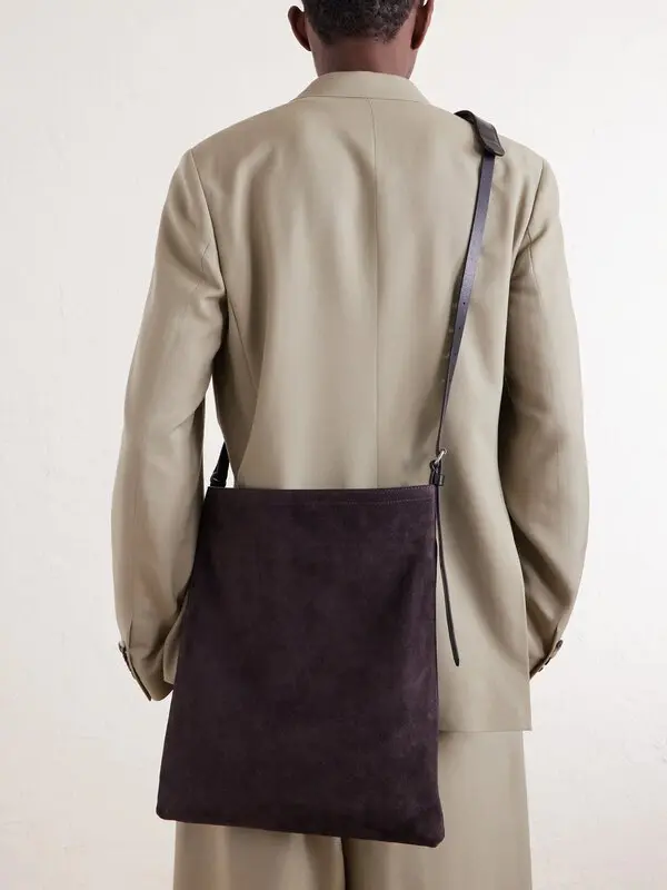 Dries Van Noten Leather-trimmed Canvas Messenger Bag