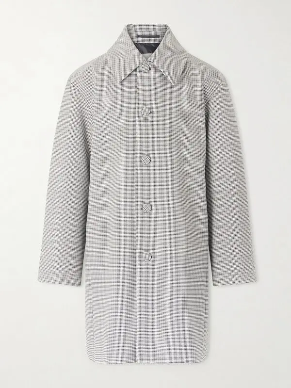 Dries Van Noten Gingham Recycled-twill Coat