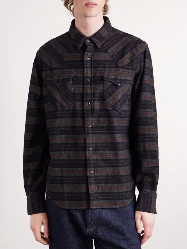 Ralph Lauren Striped Cotton-twill Shirt